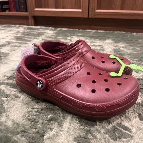 CROCS | Shoes | Crocs Classic Lined Clog In Maroon | Poshmark